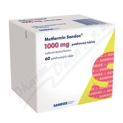 Metformin Sandoz 1000mg tbl.flm. 60