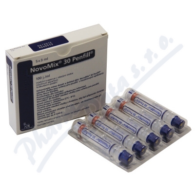 Novomix 30 Penfill 100U/ml inj.sus.5x3ml